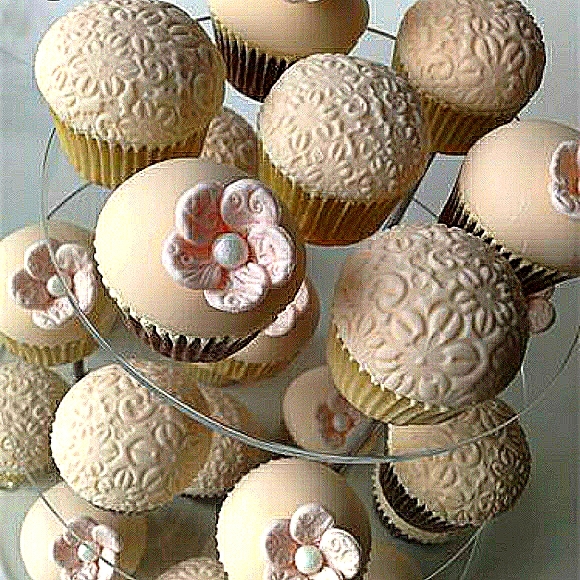 Kitchen | Baking Fancy Textured Lace Cupcake Topper Mold | Poshmark